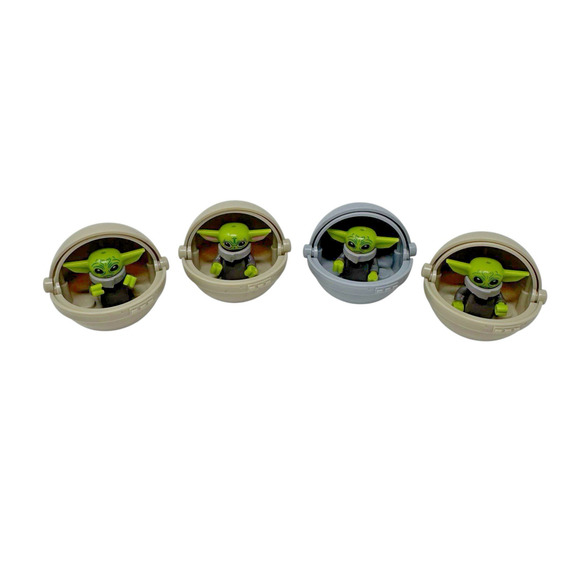 Unbranded | Games | Lot Of 4 Grogu Baby Yoda Mini Figures Floating In ...